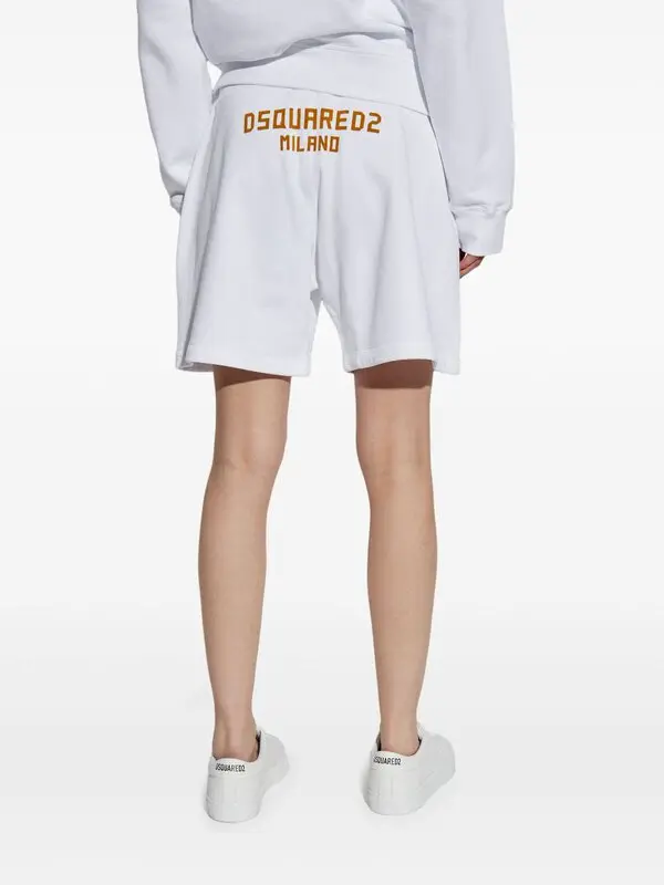 Dsquared2 Printed Track Shorts - White