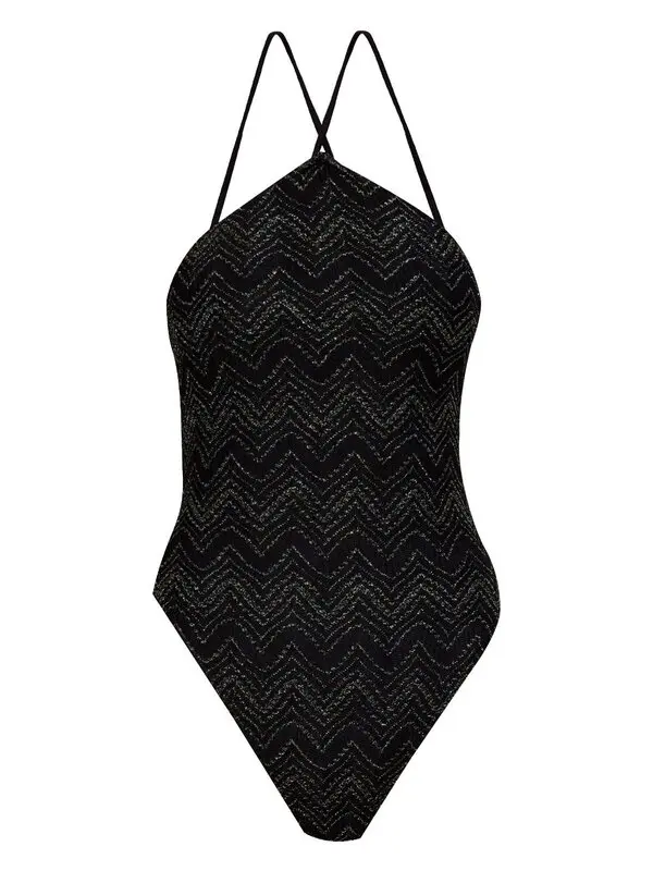 Missoni Lurex One-piece Swimsuit - Black