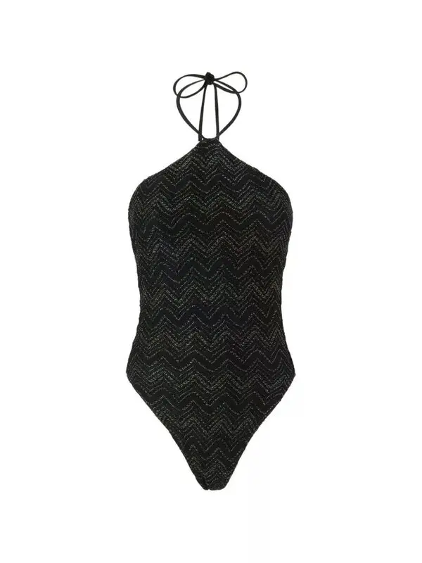 Missoni Lurex One-piece Swimsuit - Black
