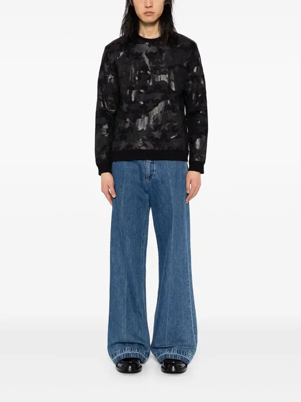 Valentino Garavani Camouflage Star-print Sweatshirt