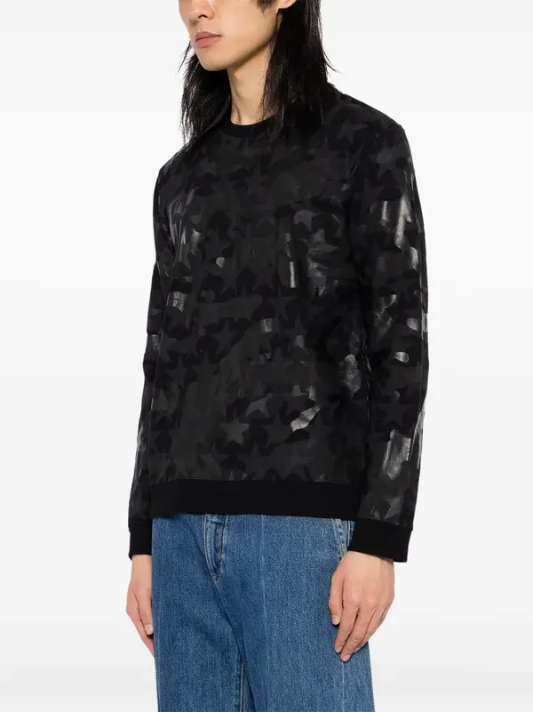 Valentino Garavani Camouflage Star-print Sweatshirt