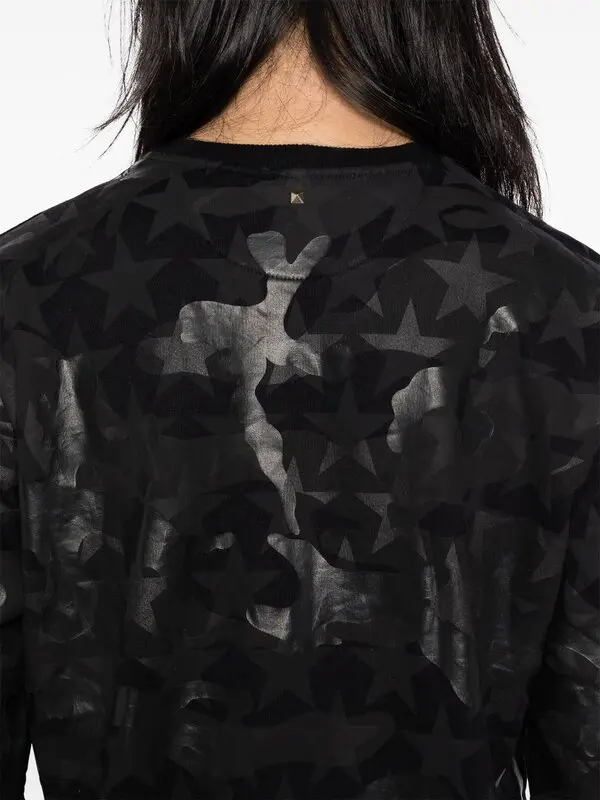 Valentino Garavani Camouflage Star-print Sweatshirt
