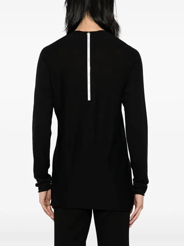 LABEL UNDER CONSTRUCTION Raw Edge T-shirt - Black