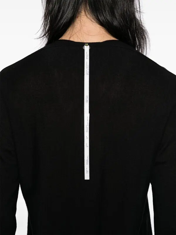 LABEL UNDER CONSTRUCTION Raw Edge T-shirt - Black