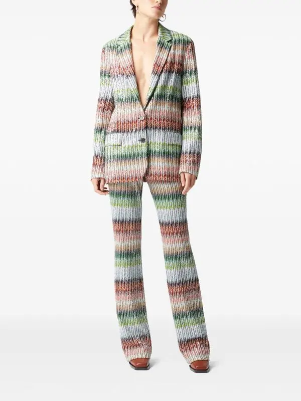 Missoni Zigzag-pattern Straight Trousers - Multicolour