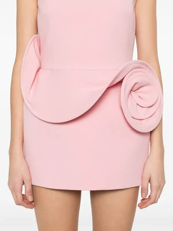 Magda Butrym Floral Appliqué Mini Sheath Dress - Pink