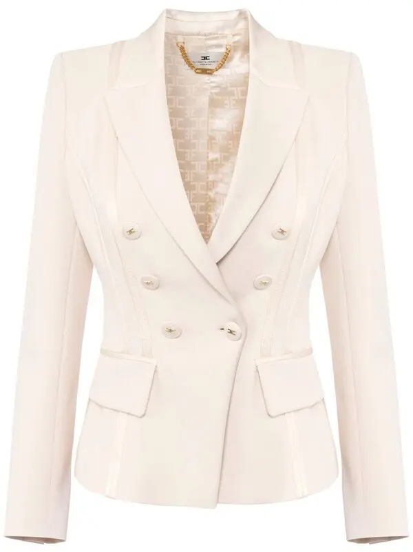 Elisabetta Franchi Crepe Satin Blazer