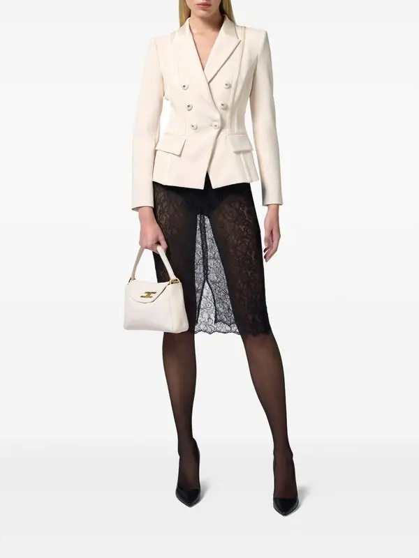Elisabetta Franchi Crepe Satin Blazer
