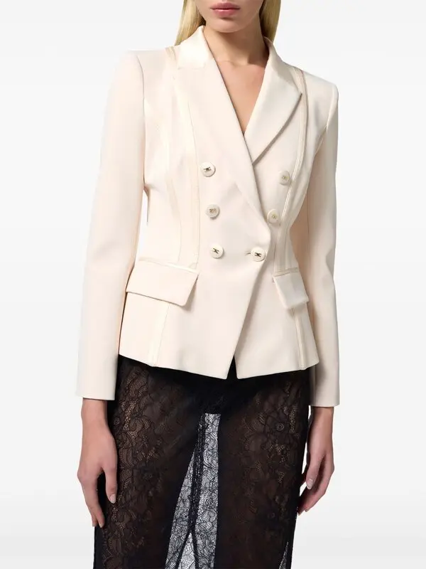 Elisabetta Franchi Crepe Satin Blazer