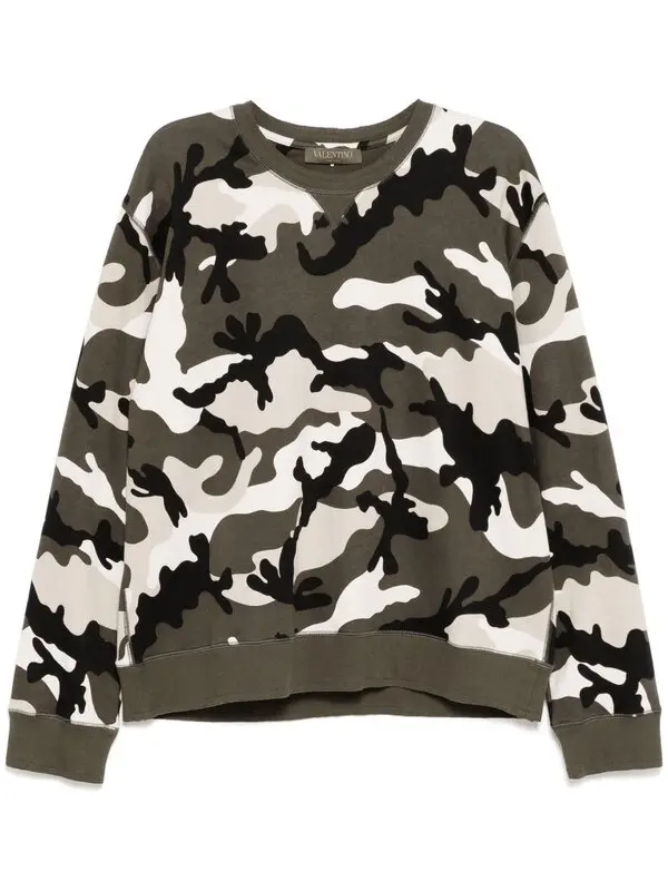 Valentino Garavani Camouflage-pattern Sweatshirt