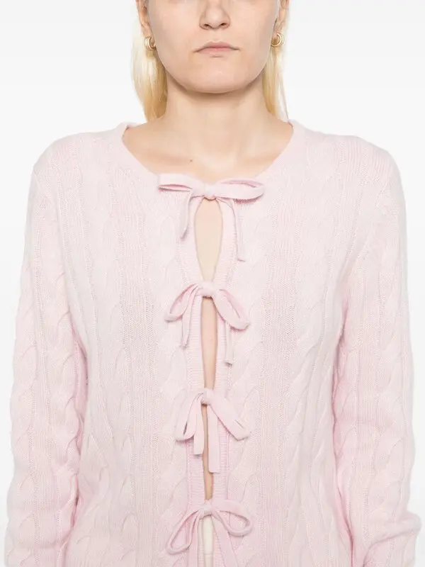GANNI Lace-up Fastening Cardigan