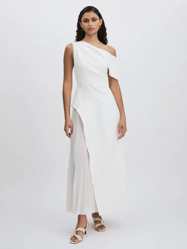 Acler Sudden Midi Dress - Cream