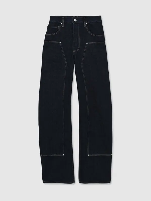 Paige Arellia Barrel-leg Jeans - Black/navy