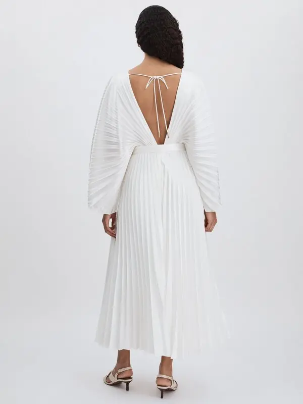 Acler Wonastow Pleated Maxi Dress With Belt