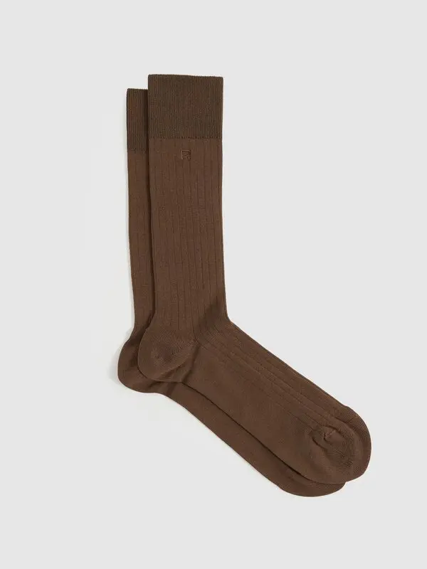 REISS Jace Cotton-blend Socks