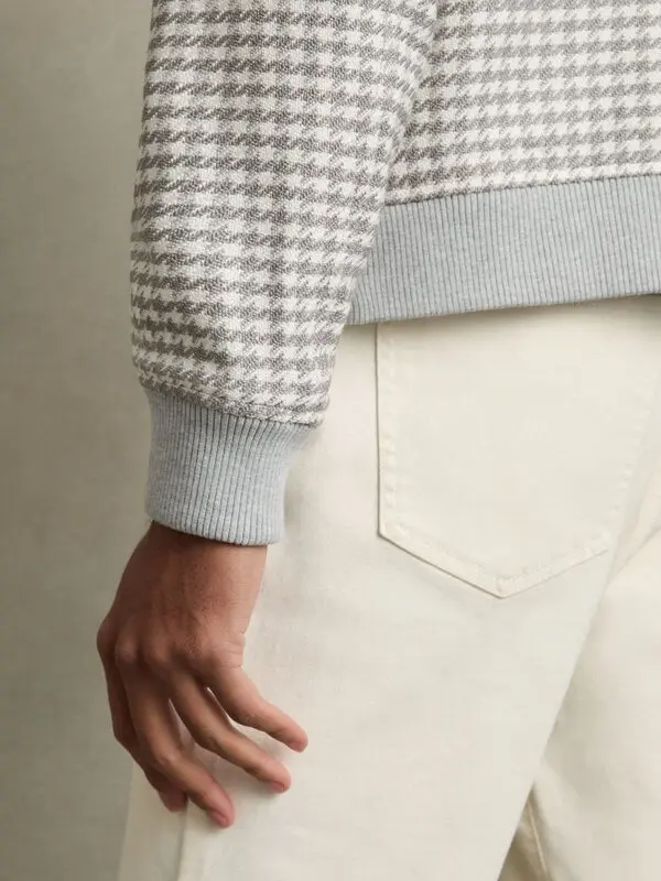 REISS Benny Dogtooth-check Blouson Jacket