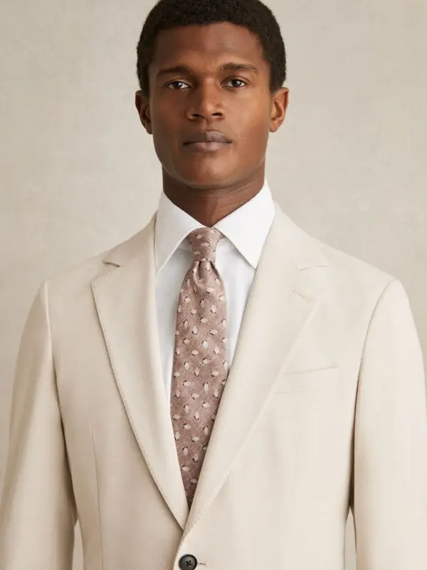 REISS Voyager Long-sleeve Slim-fit Travel Shirt - White
