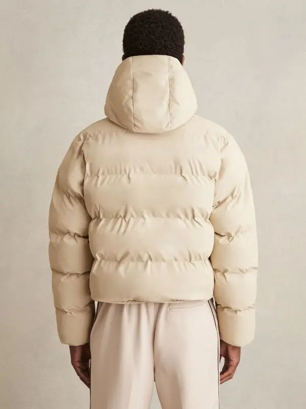 Rains Alta Short Puffer Jacket - Dark Stone
