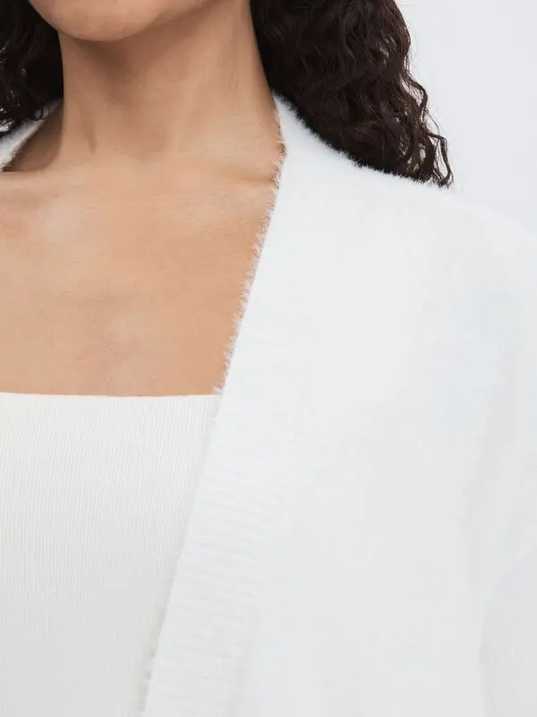 Good American Oversized Plush Cardigan