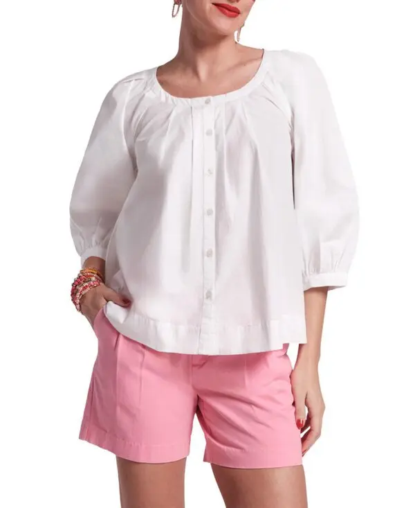 FRANCES VALENTINE Zoe Top - White
