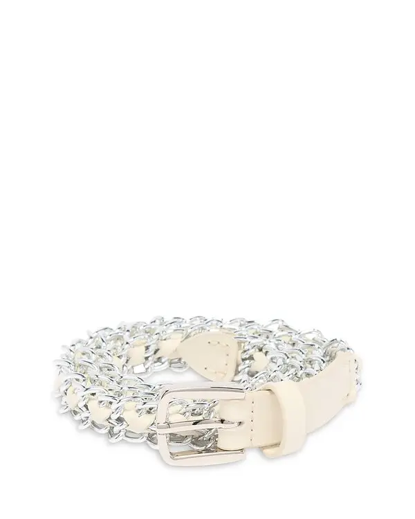 Ba&sh Brooke Chain Belt - Off White
