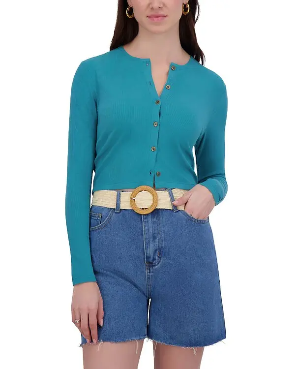 POINT Classic Cardigan - Teal