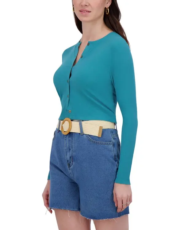 POINT Classic Cardigan - Teal