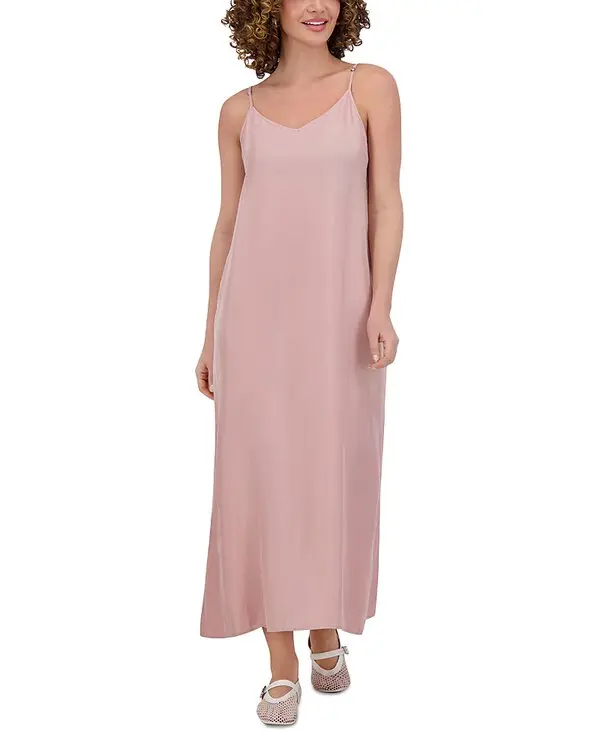 POINT Brushed A-line Slip Dress - Mauve