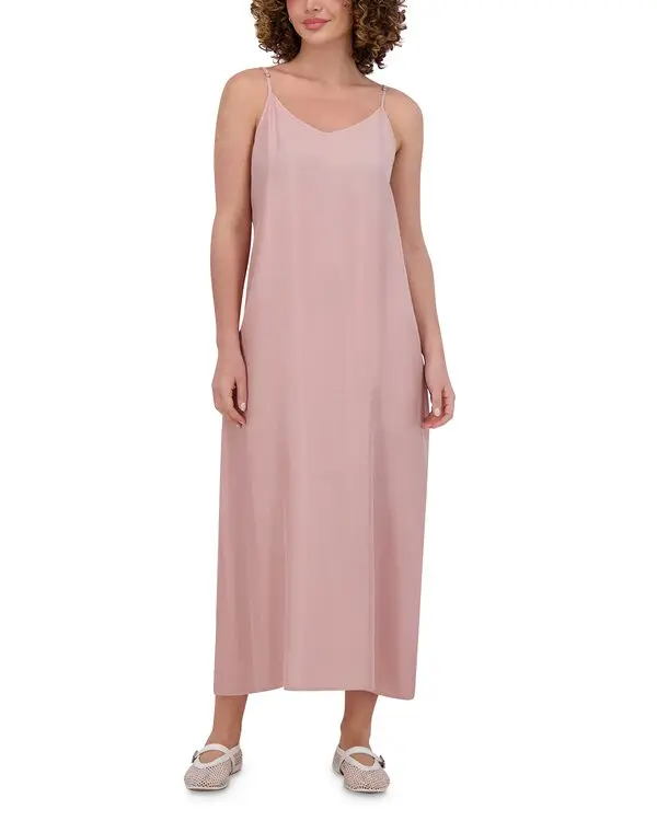 POINT Brushed A-line Slip Dress - Mauve