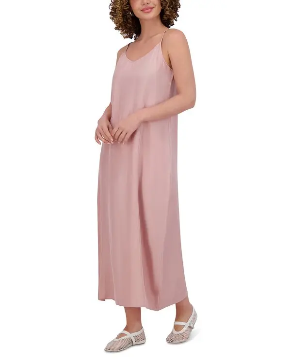 POINT Brushed A-line Slip Dress - Mauve