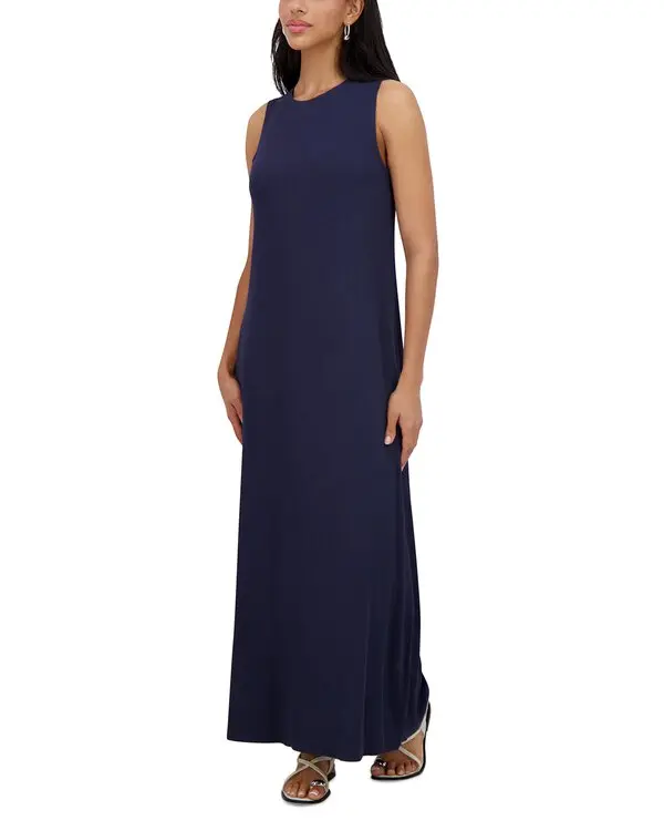 POINT A-line Crewneck Dress - Navy