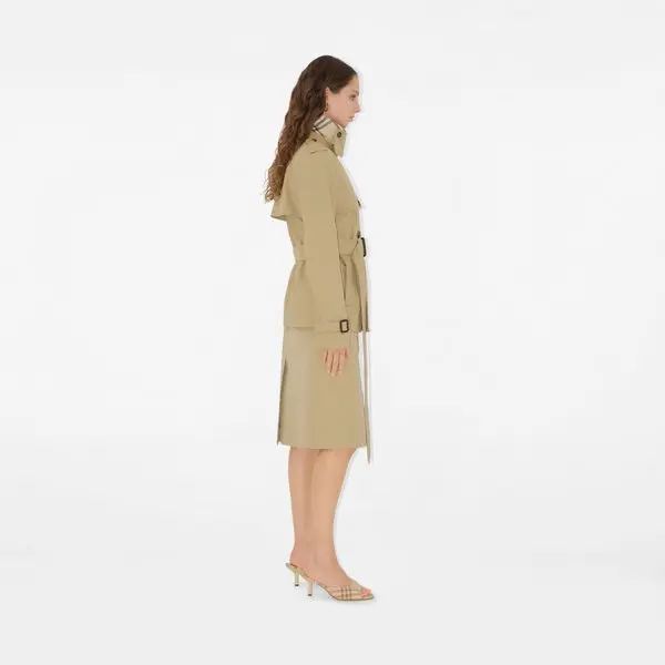 Burberry Cotton Blend Trench Jacket