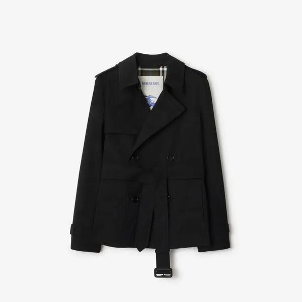 Burberry Cotton Blend Trench Jacket