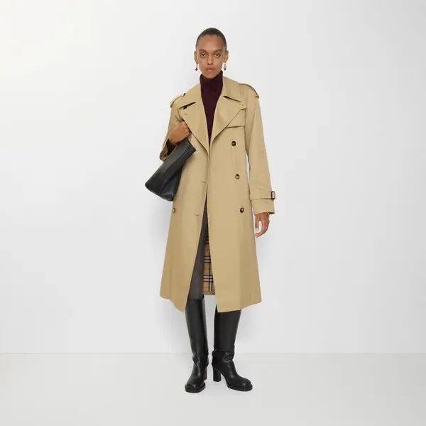 Burberry Long Castleford Trench Coat - Beige