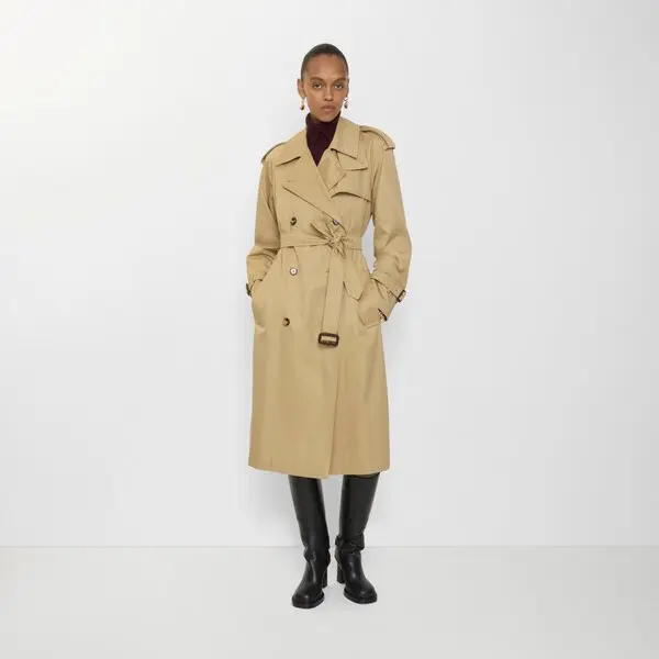 Burberry Long Castleford Trench Coat - Beige