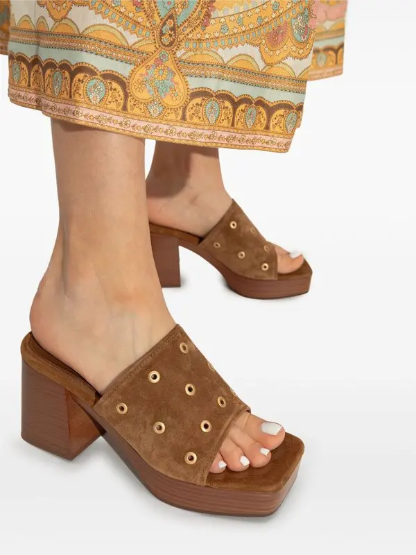GIANVITO ROSSI Suede Mules