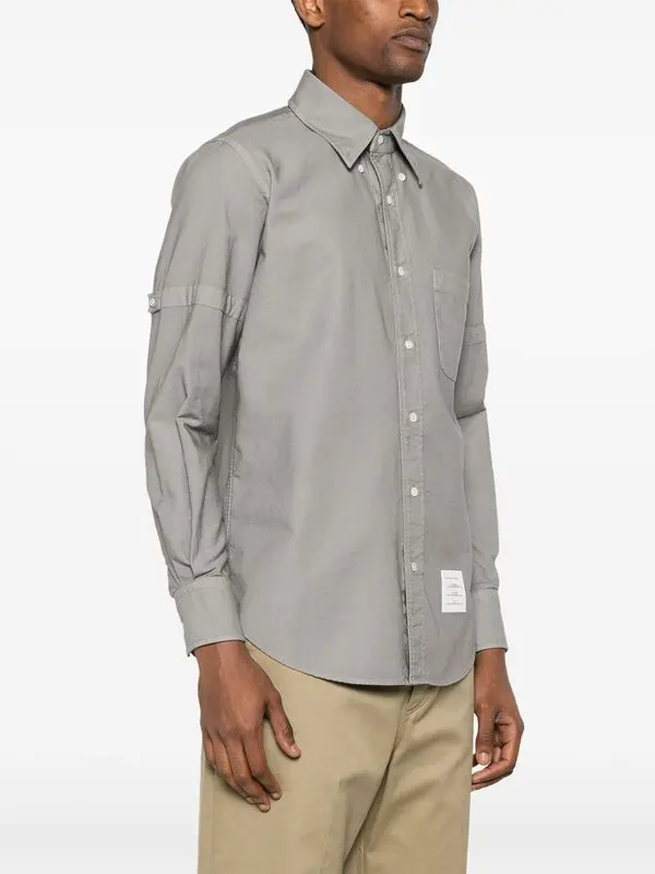 Thom Browne Adjustable-armbands Cotton Shirt