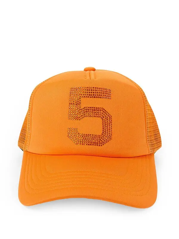 SP5DER Logo-studded Cap - Orange