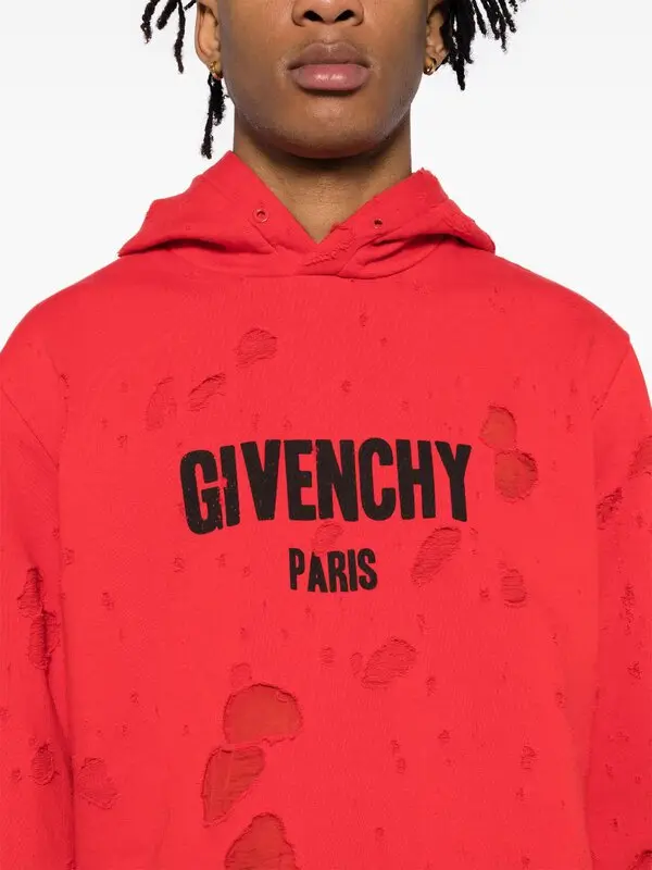 Givenchy Distressed-effect Hoodie