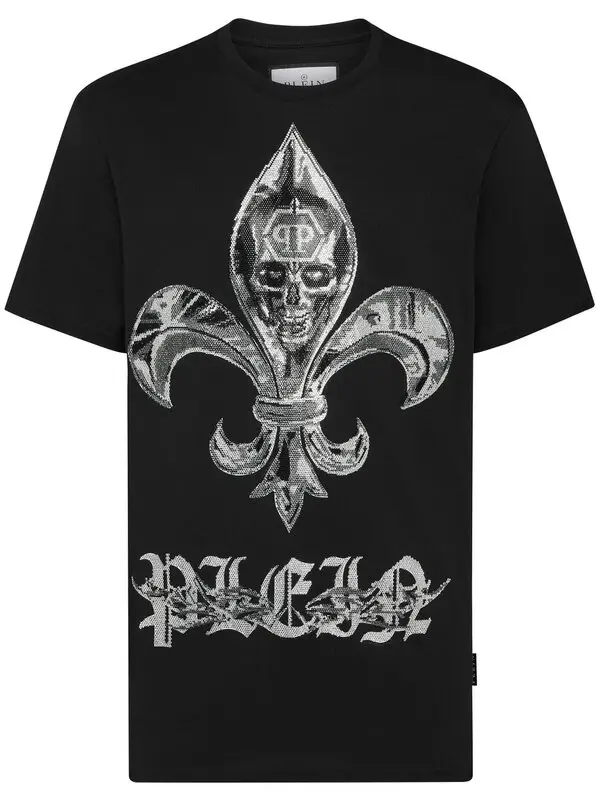 Philipp Plein Chrome-print Round-neck T-shirt
