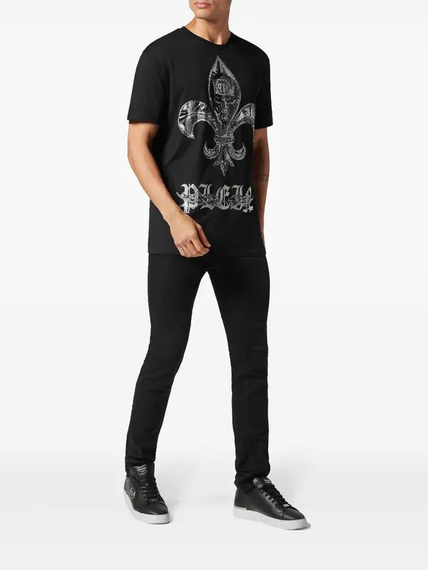 Philipp Plein Chrome-print Round-neck T-shirt