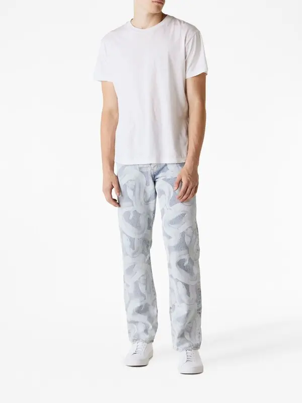 Purple Brand Snake Print Denim - Indigo | Editorialist