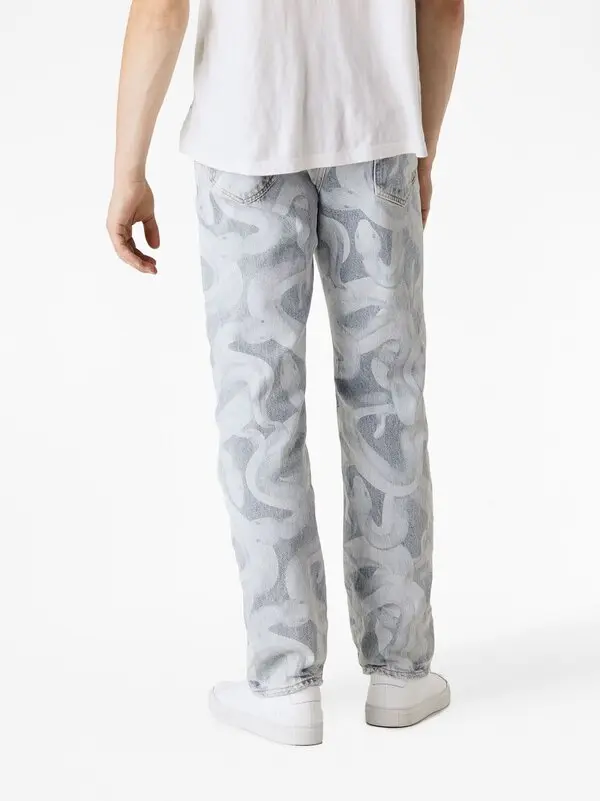 Purple Brand Snake Print Denim - Indigo | Editorialist