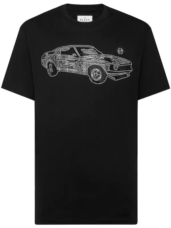 Philipp Plein Strass Cars Racing T-shirt