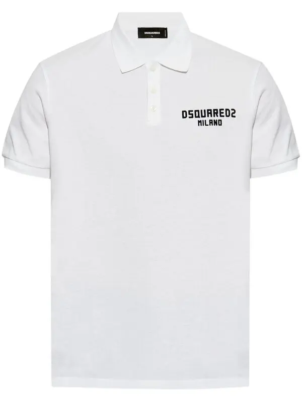 Dsquared2 Cotton Polo Shirt - White
