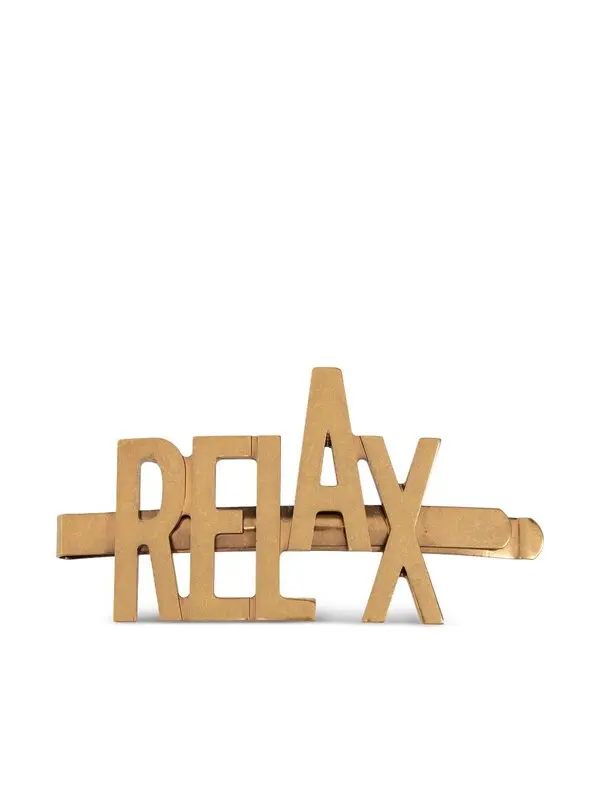 Moschino Relax Hair Clip - Gold