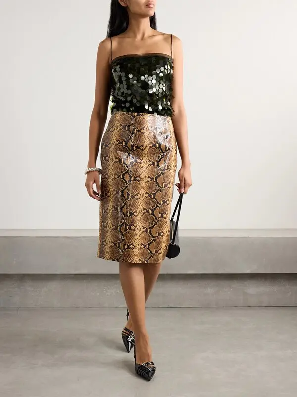 16Arlington Suero Sequined Chiffon Top