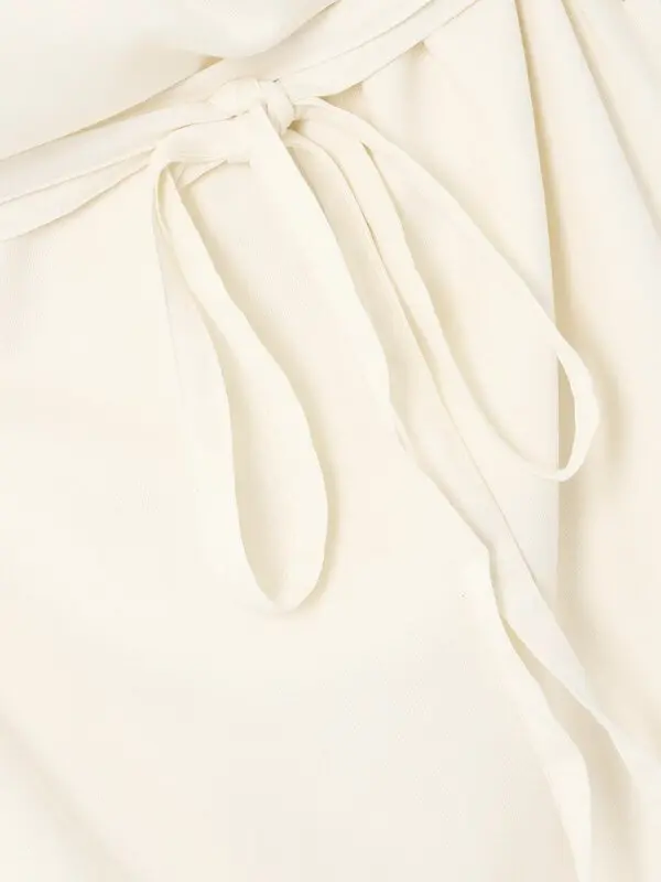 LEMAIRE Belted Cotton-jersey Midi Dress - Neutrals