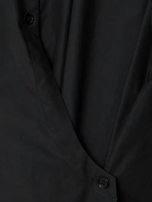 LEMAIRE Wrap-effect Cotton-poplin Midi Shirt Dress