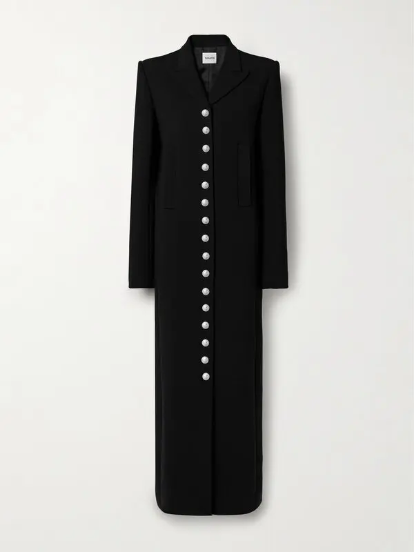 Khaite Saphra Wool-blend Twill Coat